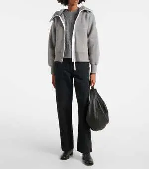 Canada Goose Wool-blend Bomber Jacket - Grey