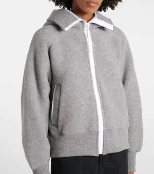 Canada Goose Wool-blend Bomber Jacket - Grey
