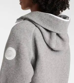 Canada Goose Wool-blend Bomber Jacket - Grey