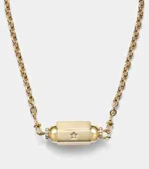 MARIE LICHTENBERG Jumbo Pendant Necklace With Diamonds