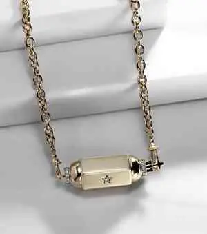 MARIE LICHTENBERG Jumbo Pendant Necklace With Diamonds