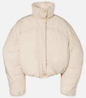 Jacquemus La Doudoune Courte Caraco Puffer Jacket - White