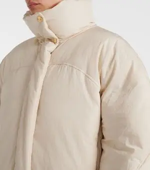 Jacquemus La Doudoune Courte Caraco Puffer Jacket - White