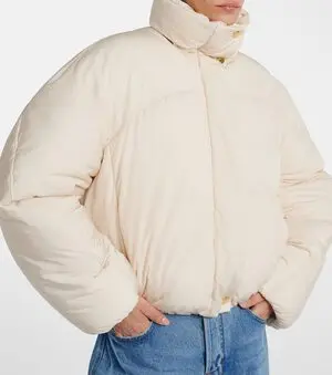 Jacquemus La Doudoune Courte Caraco Puffer Jacket - White
