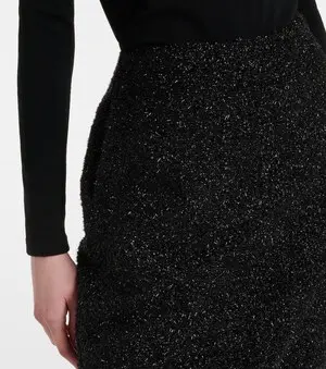 THE ROW Corinna Lamé Pencil Skirt
