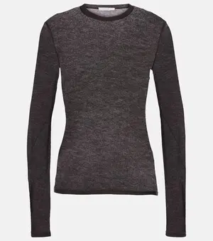 THE ROW Iverness Cashmere Top - Brown