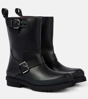Stella McCartney Trace Faux Leather Biker Boots - Black