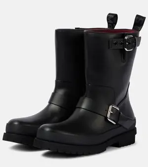 Stella McCartney Trace Faux Leather Biker Boots - Black