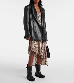 Stella McCartney Trace Faux Leather Biker Boots - Black