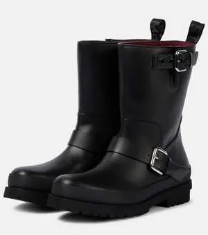 Stella McCartney Trace Faux Leather Biker Boots - Black