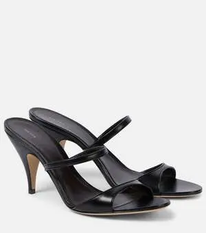 THE ROW Vika Knot 80 Leather Mules