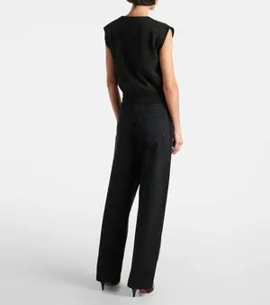 BLAZÉ MILANO Wool-blend Vest - Black