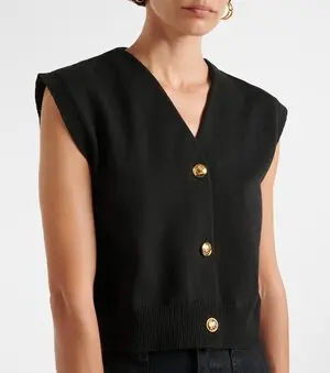 BLAZÉ MILANO Wool-blend Vest - Black