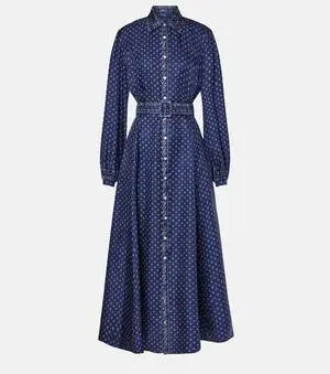 Ralph Lauren Polo Paisley Silk Midi Dress