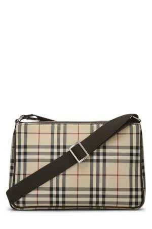 Burberry House Check Nylon Shoulder Bag - Beige