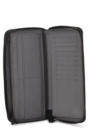 LOUIS VUITTON Monogram Shadow Zippy Vertical Wallet - Grey