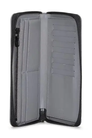 LOUIS VUITTON Monogram Shadow Zippy Vertical Wallet - Grey