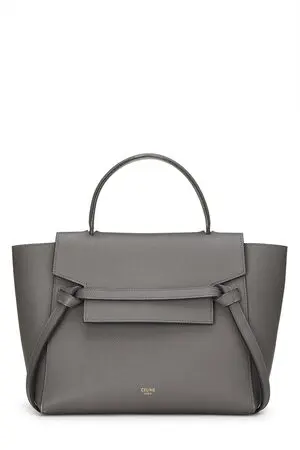 Celine Grained Calfskin Belt Bag - Grey