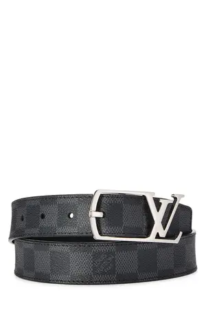 LOUIS VUITTON Damier Graphite Neogram Ceinture 85 Belt - Black