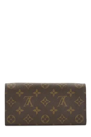 LOUIS VUITTON Monogram Canvas Emilie Wallet - Brown