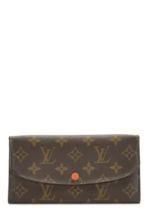 LOUIS VUITTON Monogram Canvas Emilie Wallet - Orange