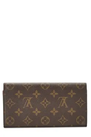 LOUIS VUITTON Monogram Canvas Emilie Wallet - Orange