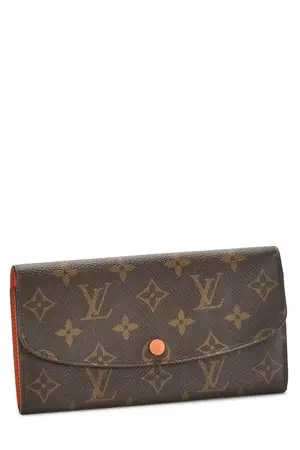 LOUIS VUITTON Monogram Canvas Emilie Wallet - Orange