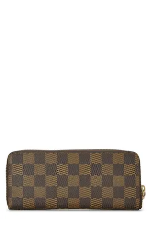 LOUIS VUITTON Damier Ebene Clemence Wallet