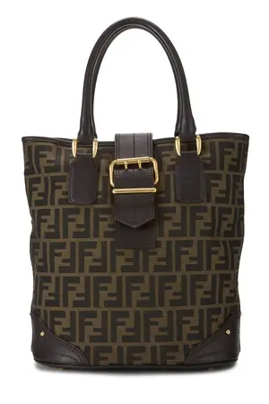 Fendi Zucca Canvas Bucket Bag - Brown