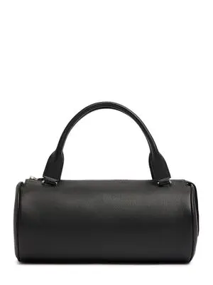 THE ROW THE ROW Edith Grain Leather Top Handle Bag - Black