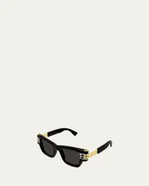 Bottega Veneta Rectangle Sunglasses
