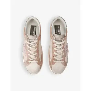 GOLDEN GOOSE Superstar Star-applique Low-top Suede Trainers - Pale Pink