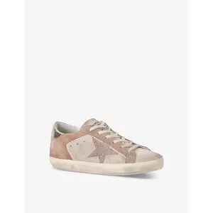 GOLDEN GOOSE Superstar Star-applique Low-top Suede Trainers - Pale Pink