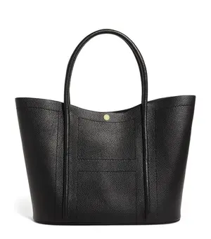 Harrods Large Leather Tote Bag - Black