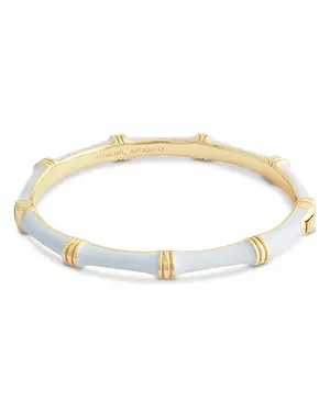 ANABEL ARAM Anabel Aram Enamel Bamboo Bangle Blue