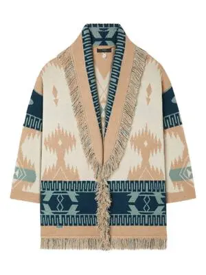 Alanui Alanui Icon Jacquard Cardigan - Beige