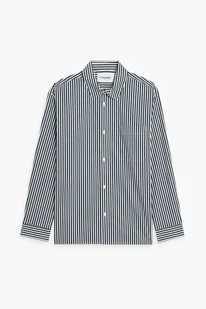 FRAME Striped Cottonpoplin Shirt