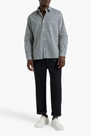 FRAME Striped Cottonpoplin Shirt