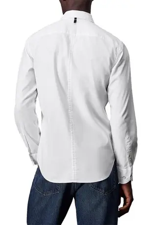 Rag & Bone Tomlin Cotton Dobby Button-up Shirt - White