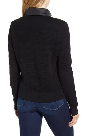 Canada Goose Hybridge Quilted Knit Jacket - Black
