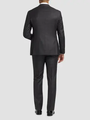 Giorgio Armani Windowpane Check Wool Suit