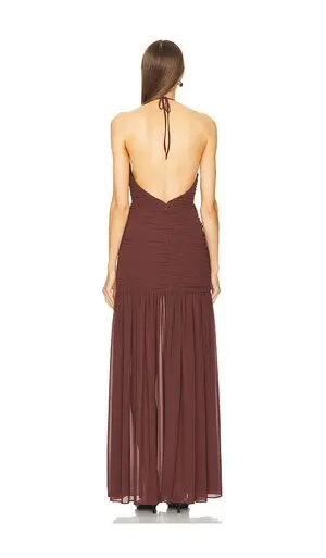 MICHAEL COSTELLO X Revolve Acacia Gown - Brown