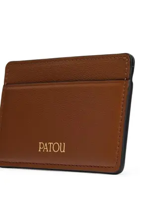 PATOU Jp Leather Card Holder - Brown