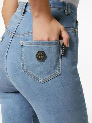 Philipp Plein High-rise Skinny Jeans - Blue