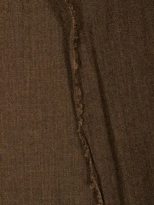 Botto Giuseppe Frayed-edge Scarf - Brown