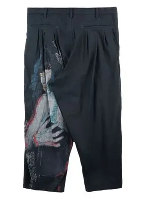 Yohji Yamamoto Graphic Pants For Men