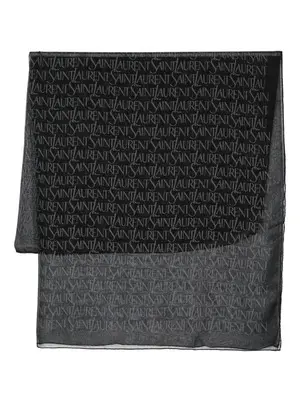Saint Laurent Square-shaped Scarf - Black