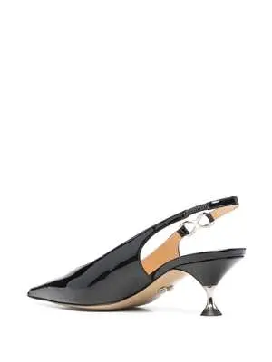 Mach & Mach 60mm Crystal-bow Slingback Pumps