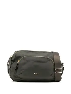 AGNES B. Logo Lettering Crossbody Bag
