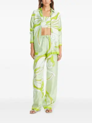 Tory Burch Floral-print Silk Shirt